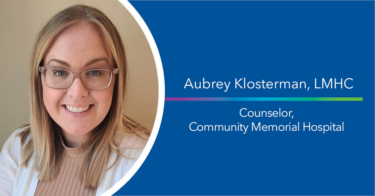 Welcome New Licensed Mental Health Counselor, Aubrey Klosterman